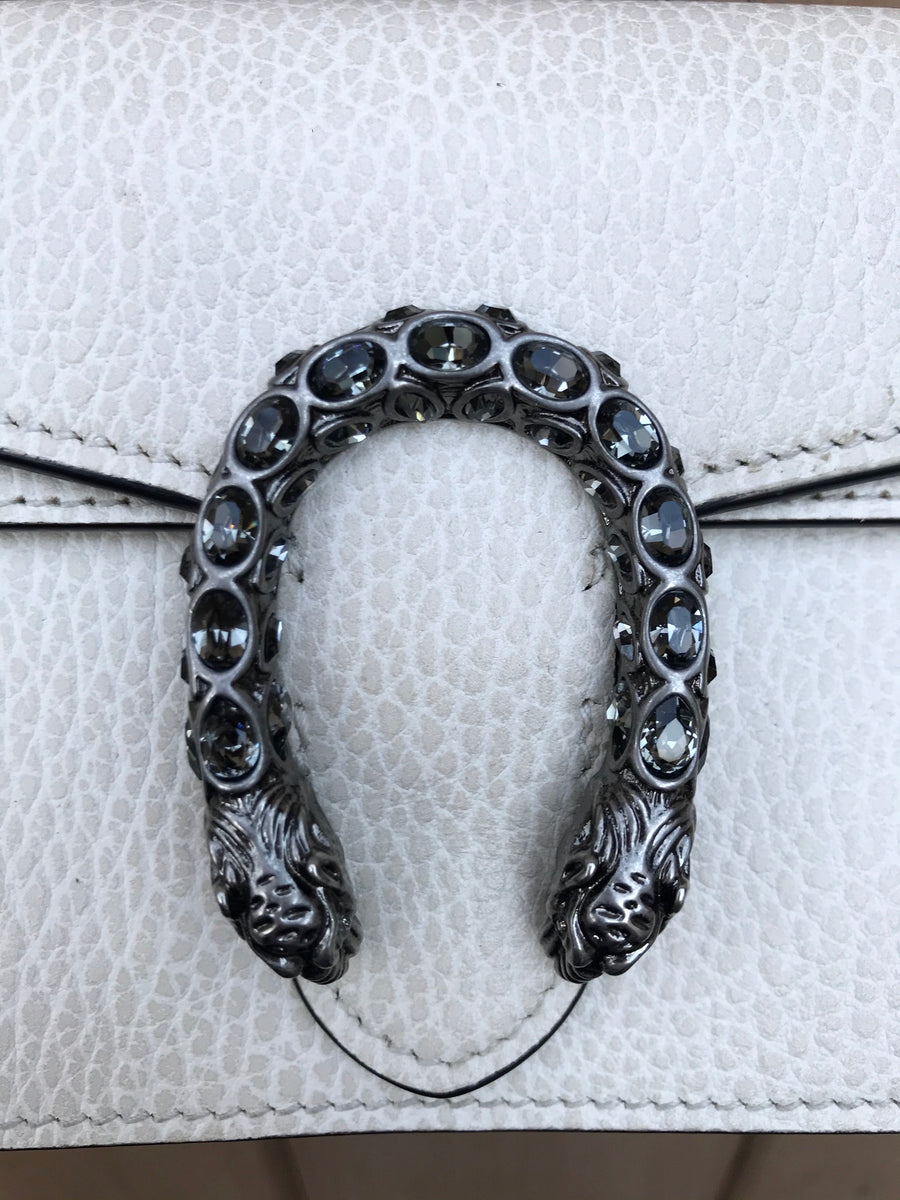 GUCCI Dionysus Crystal Leather Super Mini Crossbody Bag – Susannah Designer Consignment