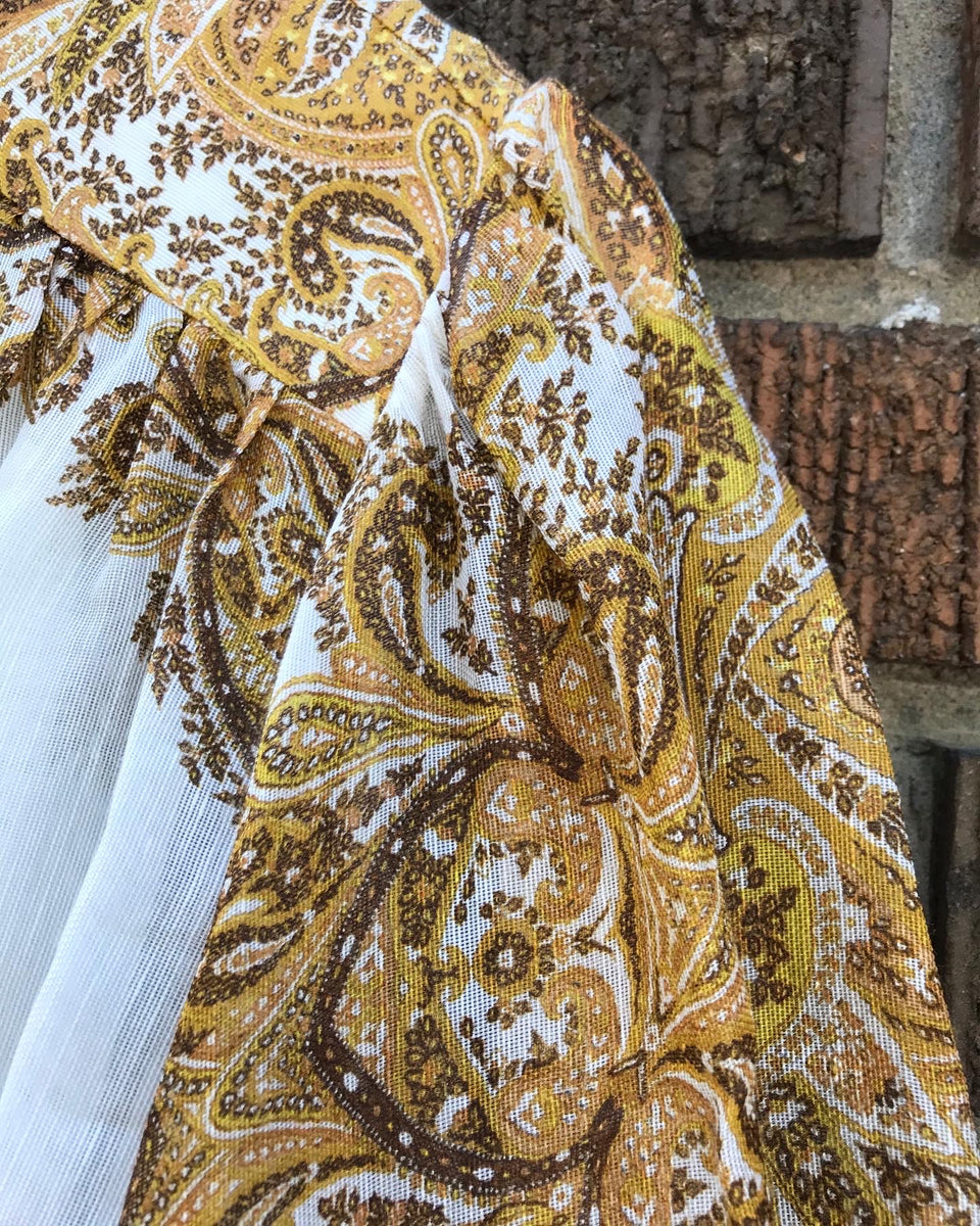 ZIMMERMANN Zippy Billow Belted Maxi Dress in Gold Paisley Print – Susannah Designer Consignment